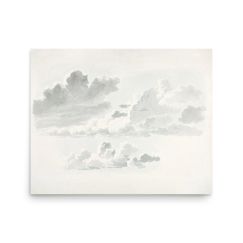 Vintage Watercolor Cloud Study by Joseph August Knip (1777–1847) – museuno